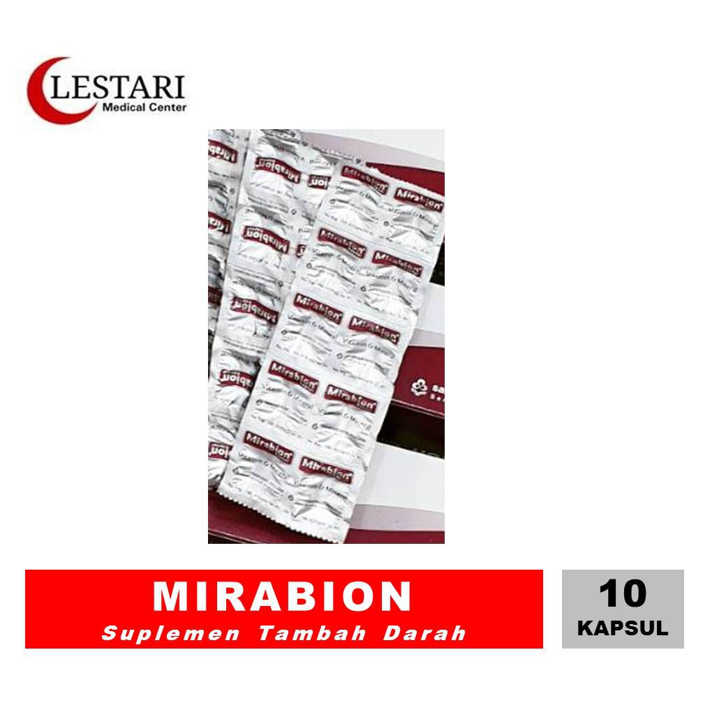 Jual Mirabion [ Strip / 10 Tablet ] - Suplemen Tambah Darah | Shopee ...
