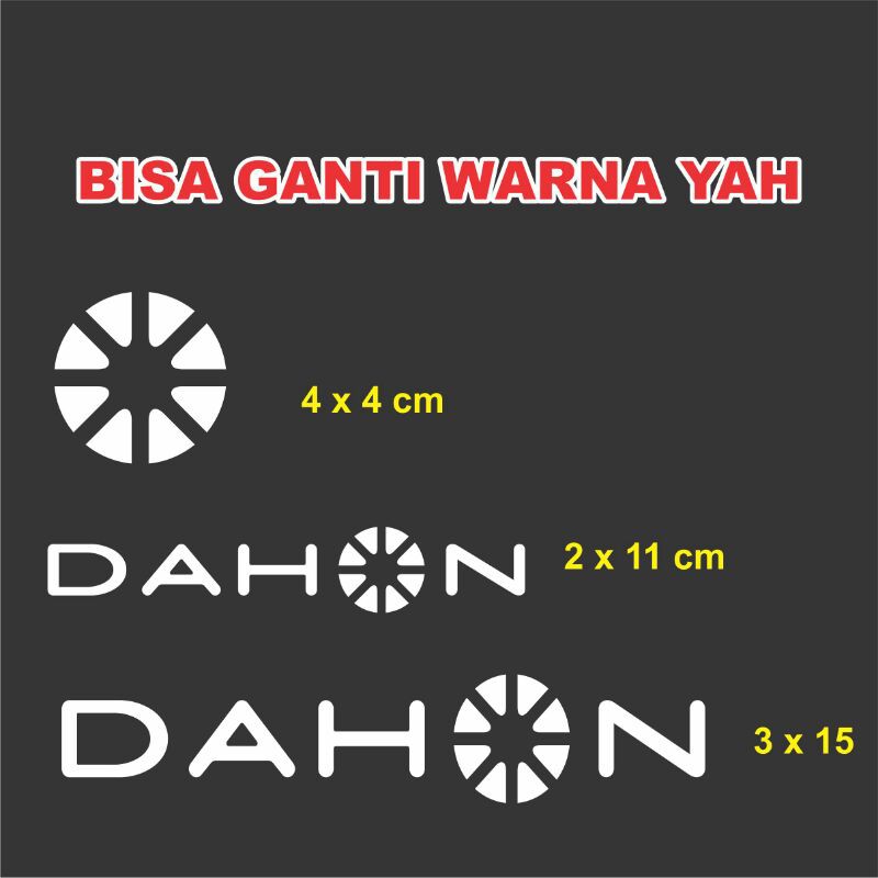 Jual Sticker sepeda - stiker Dahon sepeda lipat | Shopee Indonesia
