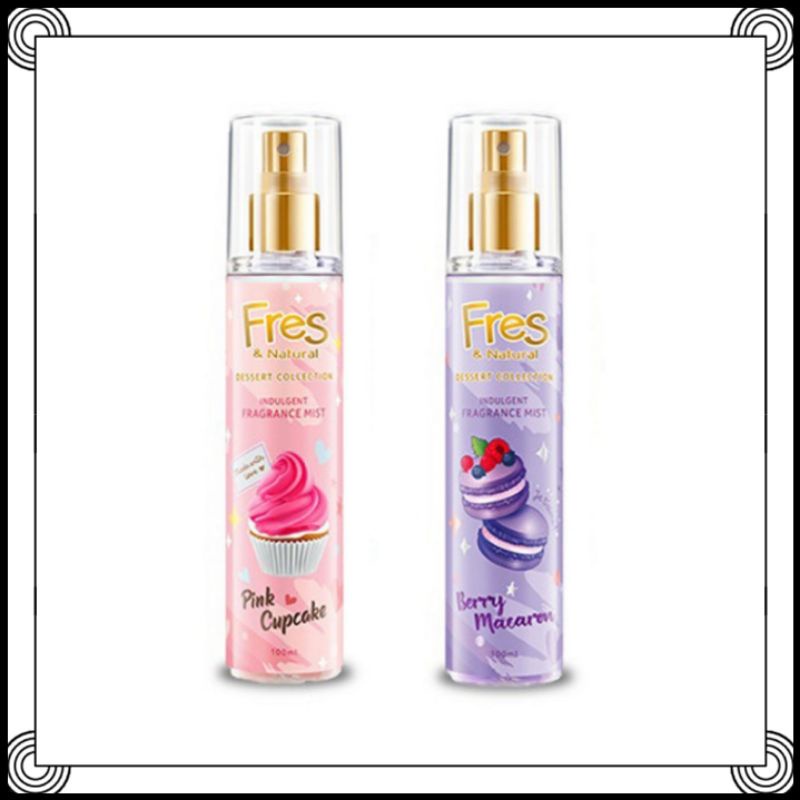 Jual Fres & Natural parfum baru fresh Fragrance Mist Berry Macaron pink ...