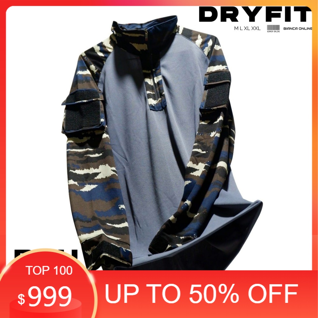 Jual Kaos Loreng Bdu Tactical Lengan Panjang Tni AL Kri Layar Bahan dryfit | Shopee Indonesia