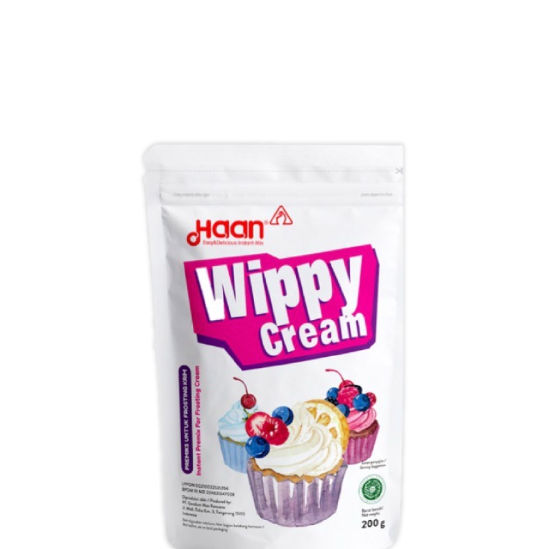 Jual Haan Whipping Cream Wippy Cream Pouch 200 gr | Shopee Indonesia