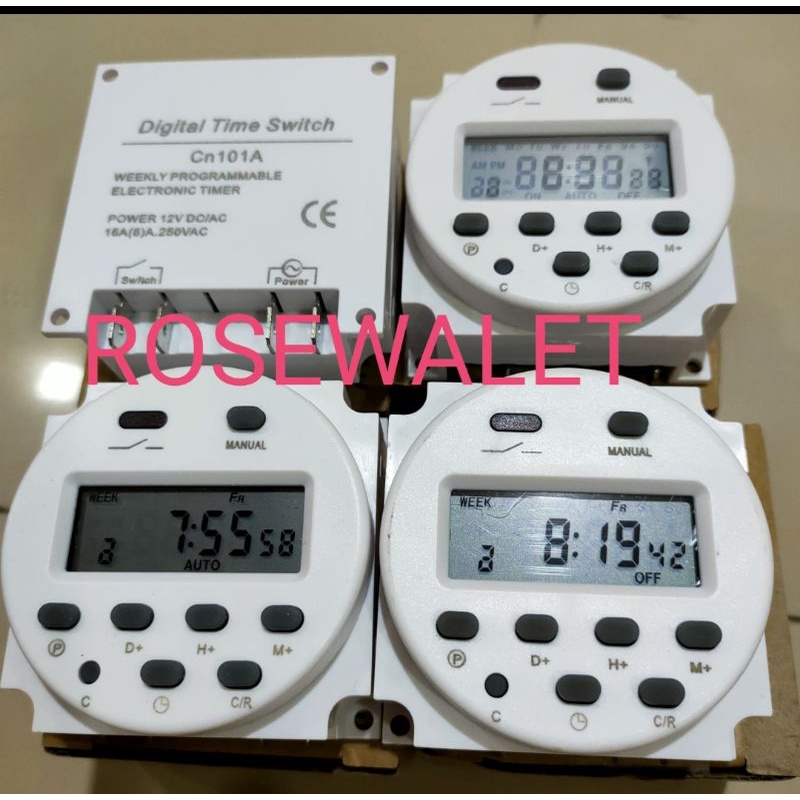 Jual TIMER DC 12 VOLT 16 AMPERE OTOMATIS | Shopee Indonesia