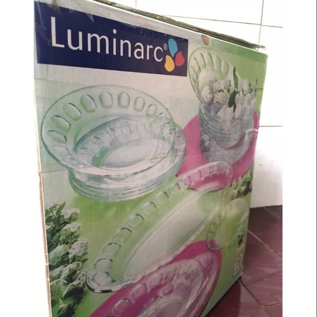 Jual Luminarc plate (19 pieces packing kayu) | Shopee Indonesia