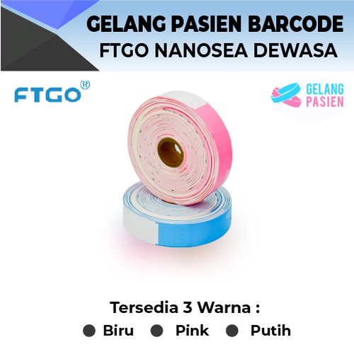 Jual Gelang Pasien FTGO Gelang ID Barcode Nano Sea Direct Thermal ...
