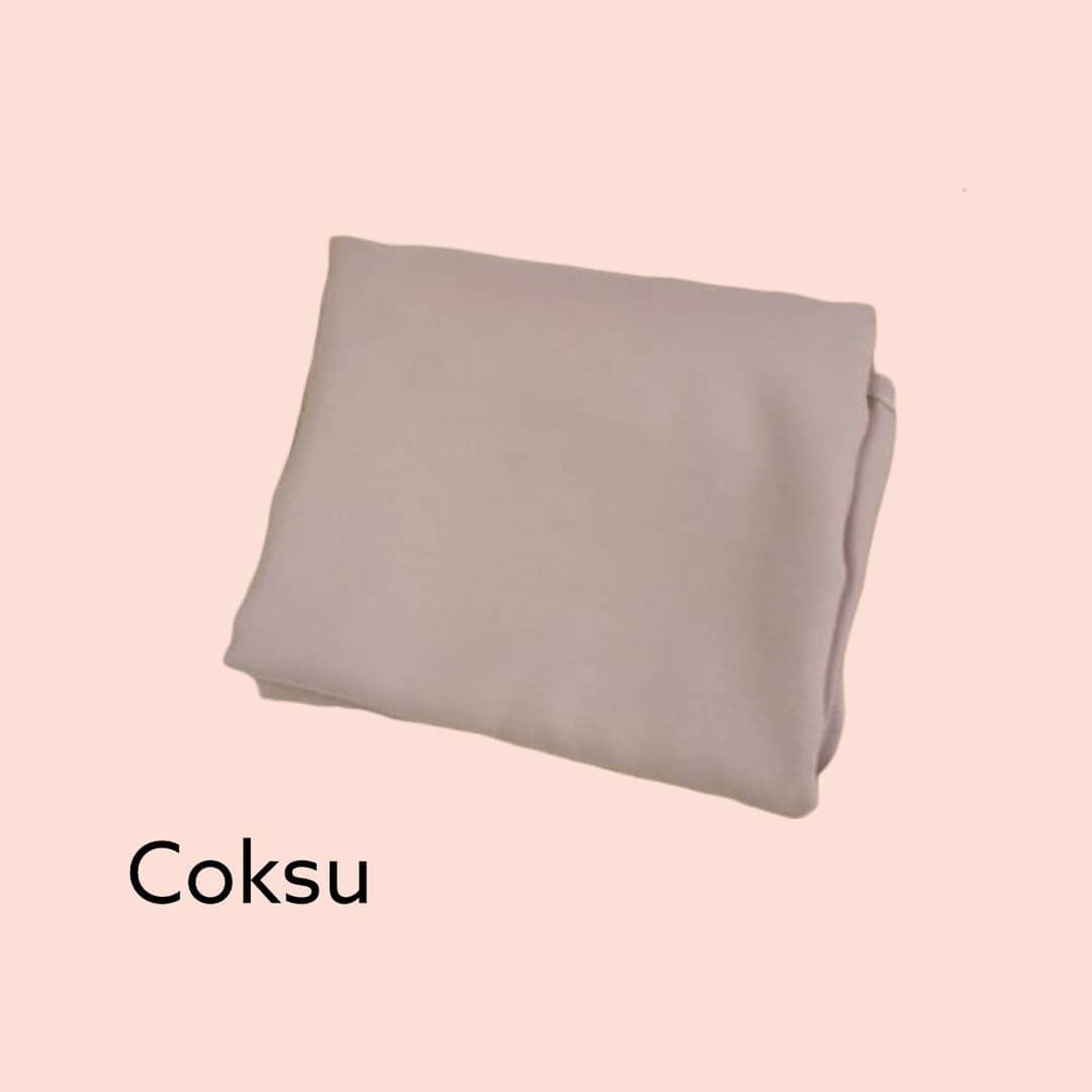 Jual kerudung jilbab / hijab segi empat syar'i jumbo syari polos bahan ...