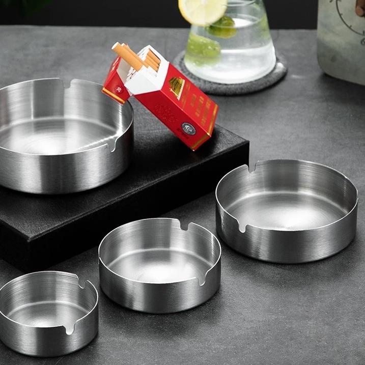 Jual [KODE PRODUK TRQ7E6334] Asbak Stainless Lingkaran Diameter 8cm ...