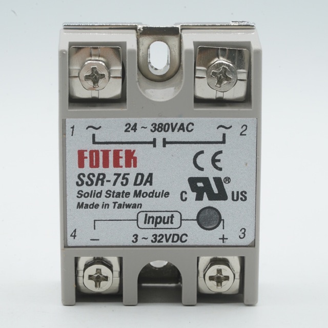 Jual FOTEK SSR-75DA SSR75DA 75A Single Phase Solid State Relay - DC Controlled AC 3-32VDC 24 ...
