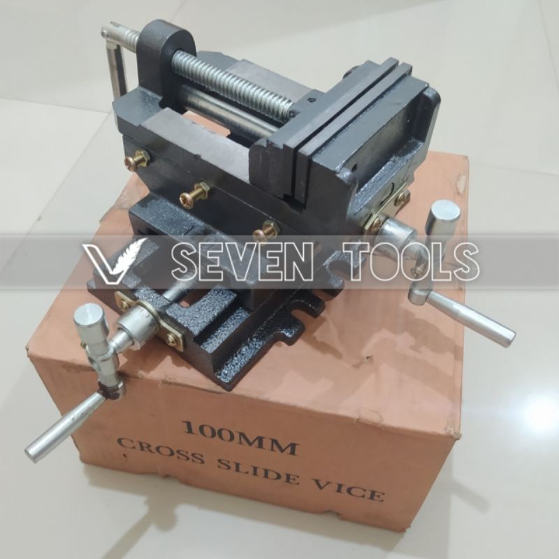 Jual Ragum silang Cross Slide vice 4 inch Alat penjepit Duduk 100 mm ...