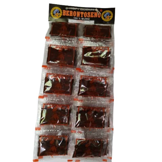 Jual Kopi Renteng Gantung Berontoseno 50 Sachet Kecil Kopi Bubuk Murni ...