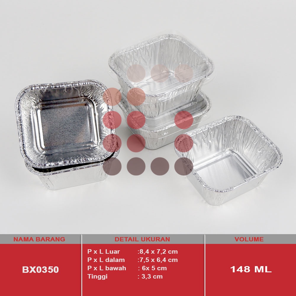 Jual alumunium foil cup BX 0350 + tutup, macaroni schootel, klapertart | Shopee Indonesia