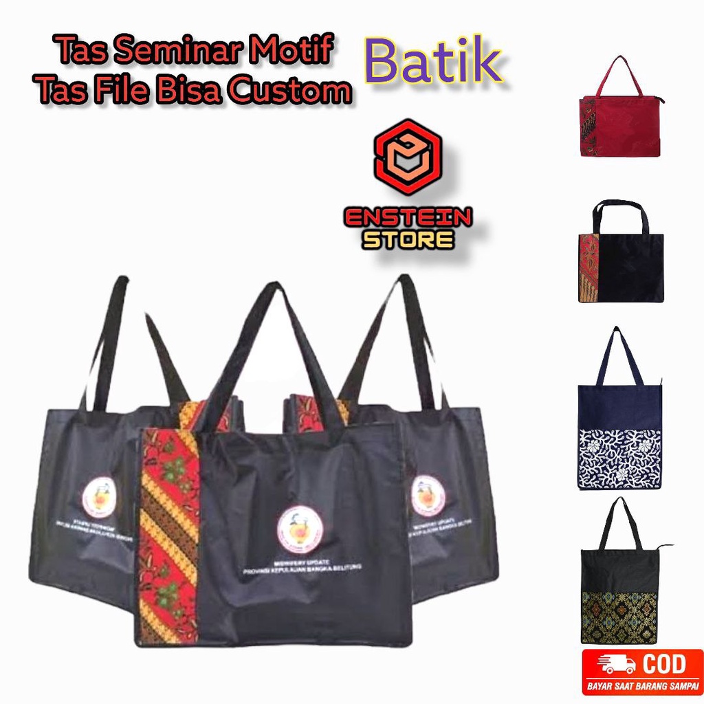 Jual Tas Jinjing Tas Seminar Kit Motif Batik Resleting dan Perekat Bisa ...