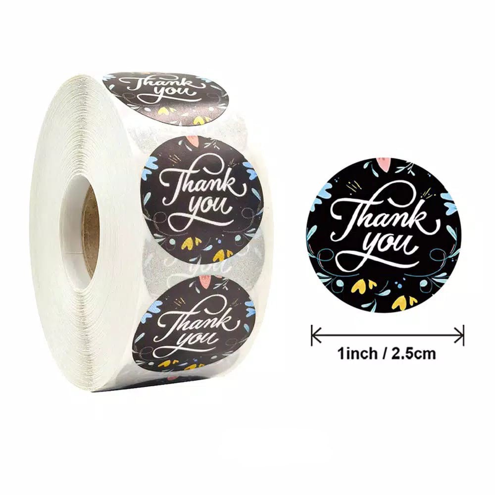 Jual (1pcs) Thank You Thankyou Sticker Label Stiker Amplop Terima Kasih ...