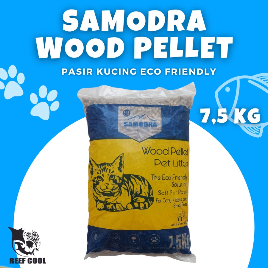 Jual Wood Pellet SAMODRA Pasir Kucing Kayu - 7,5 Kg | Shopee Indonesia