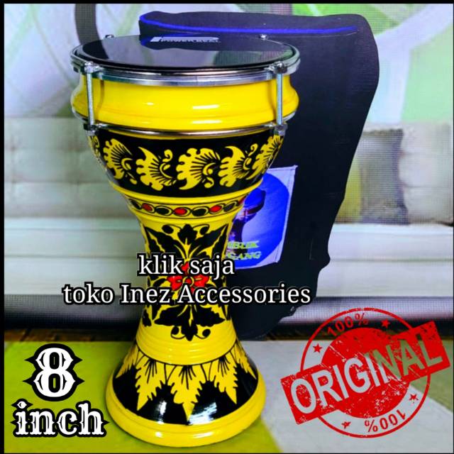 Jual Alat Musik Islami Marawis Batik 8 inch Dumbuk Power Beat | Shopee ...