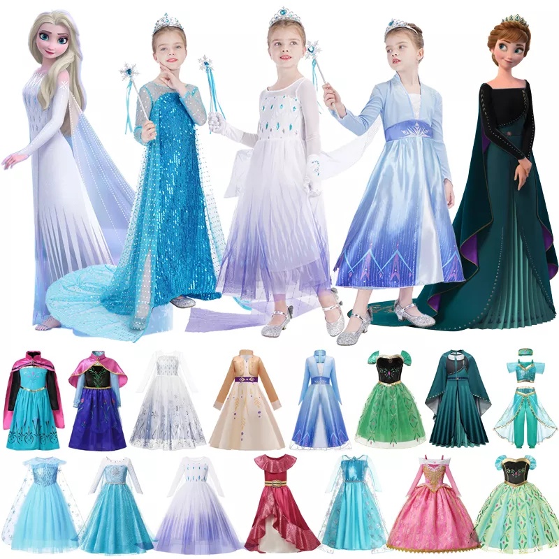 Jual DRESS ANAK KOSTUM FROZEN ELSA BAJU PRINCESS ANAK KECIL PEREMPUAN ...