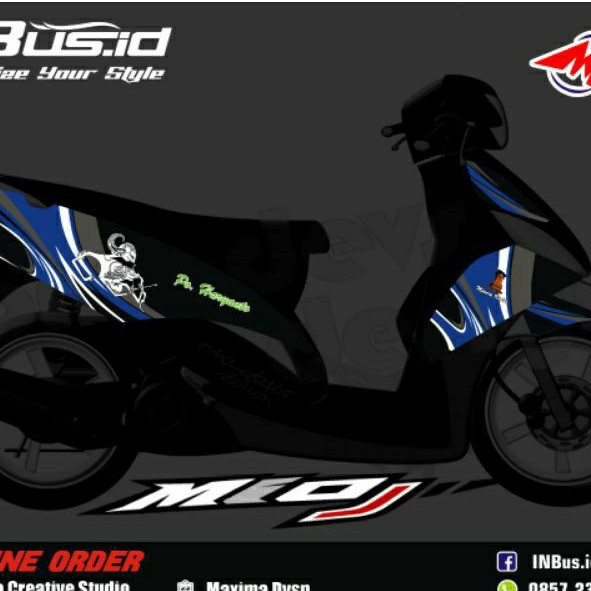 Jual STIKER MOTOR LIVERY BUS || MIO J, HARYANTO, BEJEU, SUGENG RAHAYU ...