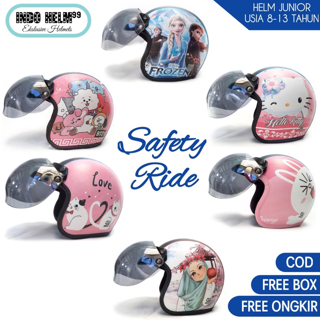 Jual Helm Anak Retro Junior usia 8 Sampai 11 Tahun. BELI 19 gratis 1 ...