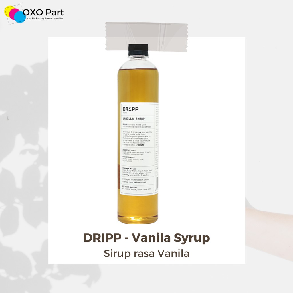 Jual DRIPP - Vanila Syrup - Sirup Rasa Vanila - 760 ml | Shopee Indonesia