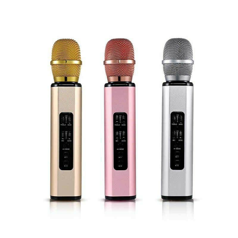 Jual Mic Karaoke K6 Wireless Microphone Speaker KTV Mikrofon Bluetooth Karaoke Super Bass USB ...