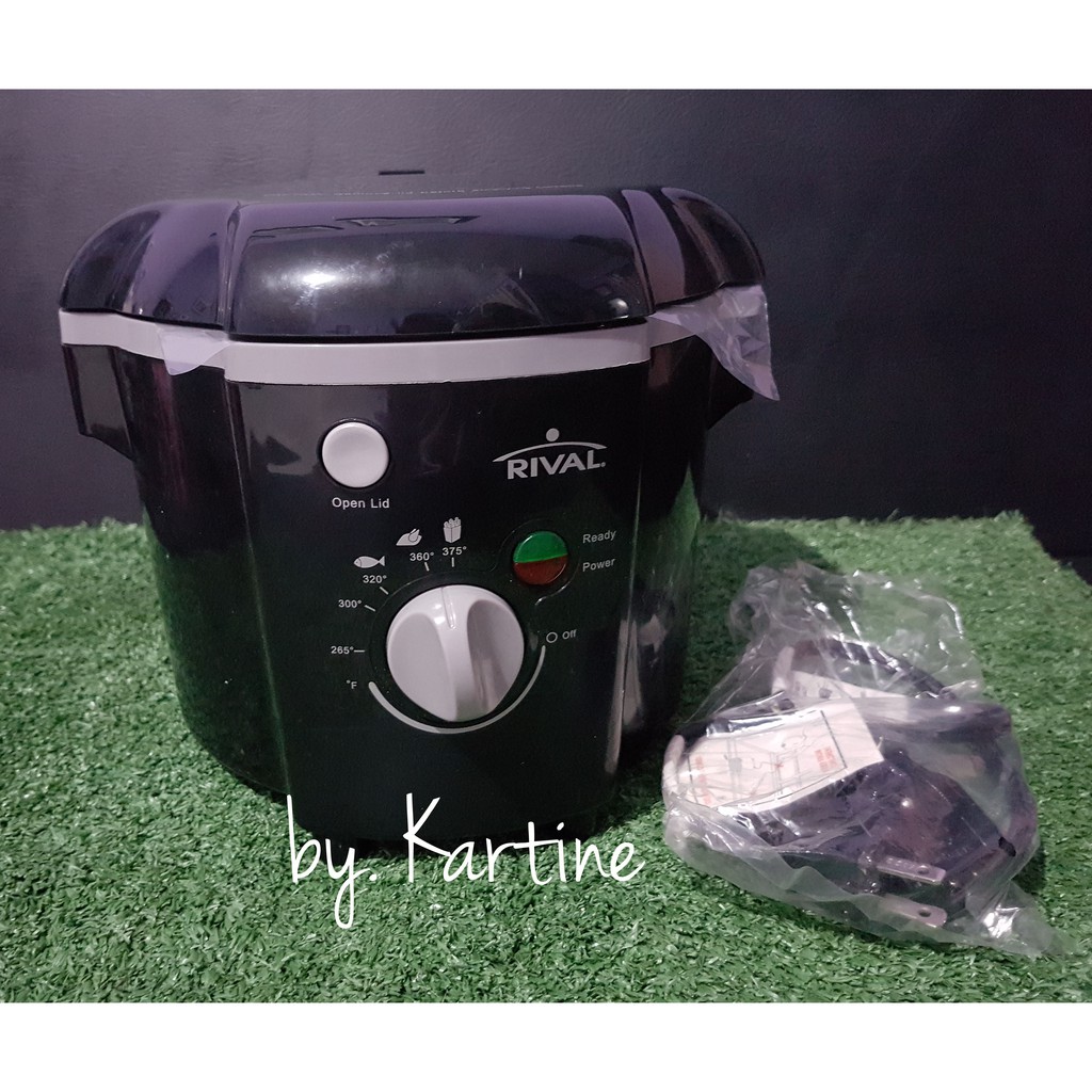 Jual RIVAL Cool Touch 1 Liter black deep Fryer model CF106 | Shopee ...