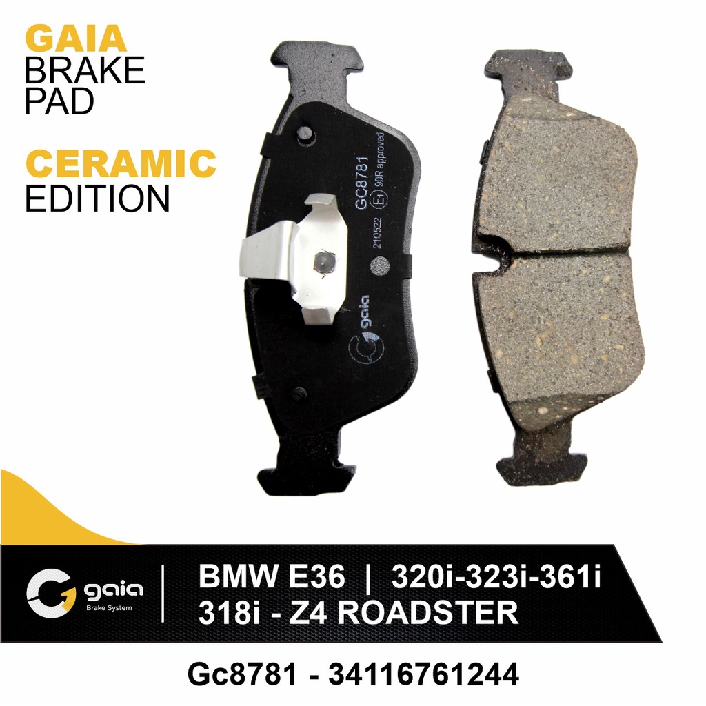 Jual GAIA Ceramic Brake Pad Kampas Rem BMW E36 - 316i, 318i, 320i/ E46 ...