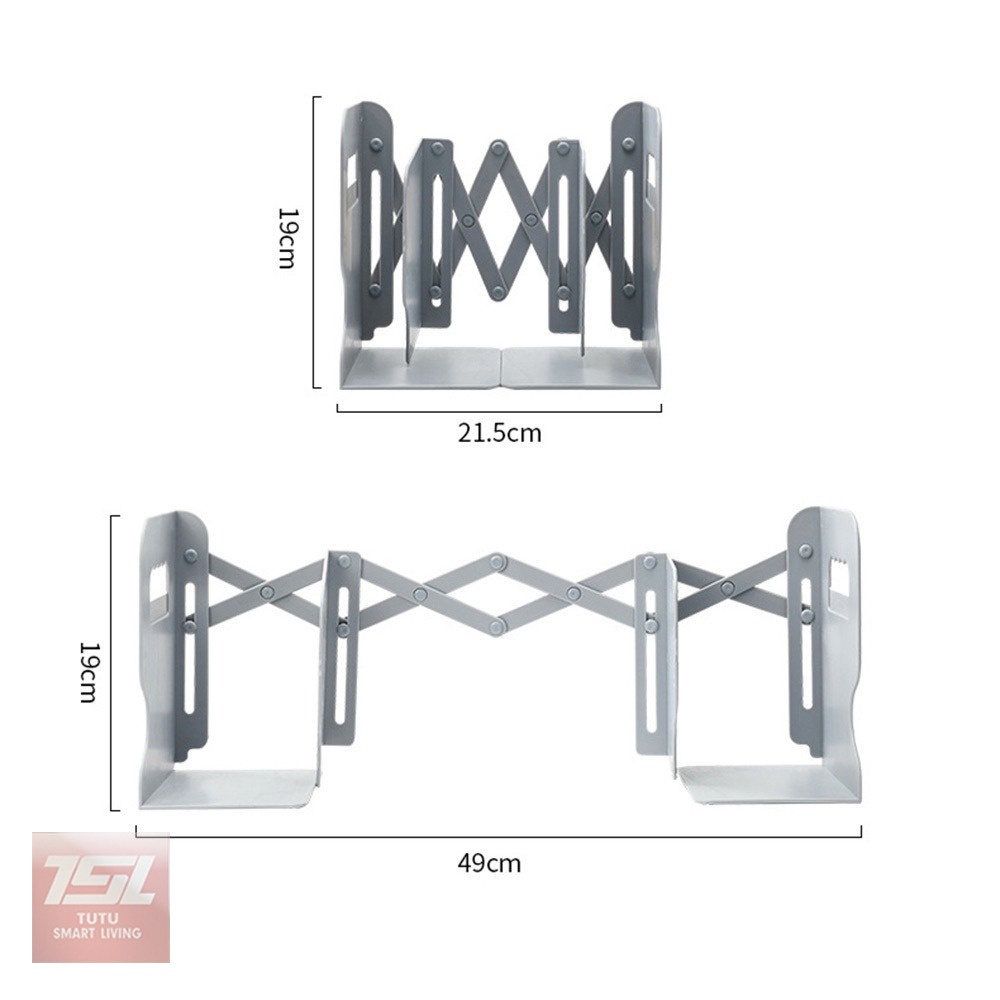 Jual TUTU Rak Buku Lipat Minimalis Portable Adjustable Folding Book ...