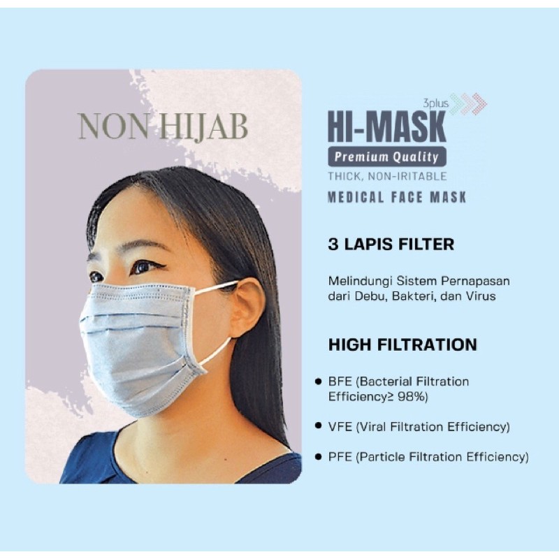 Jual Hi Mask 3 Ply Surgical 50 Pcs | Shopee Indonesia