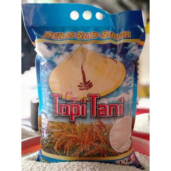 Jual BERAS SLYP SUPER CAP TOPI TANI 5 KG | Shopee Indonesia