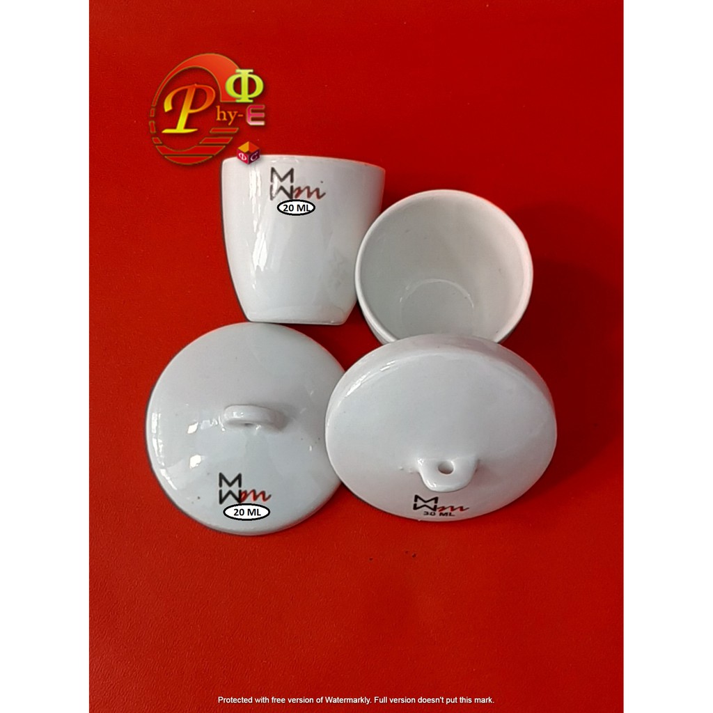 Jual Crucible / Krusible / Tabung Porselen Krusibel 20ml / Crucible ...