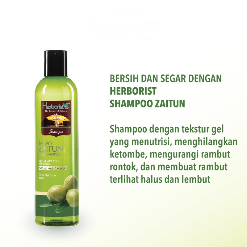 Jual Herborist Shampoo Zaitun 250ml / Hair Care / Perawatan Rambut ...