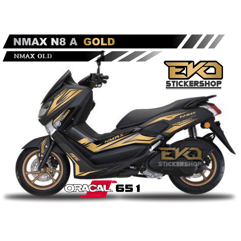 Jual Sticker Nmax Hitam cutting stiker nmax 2016 2017 2018 2019 ...