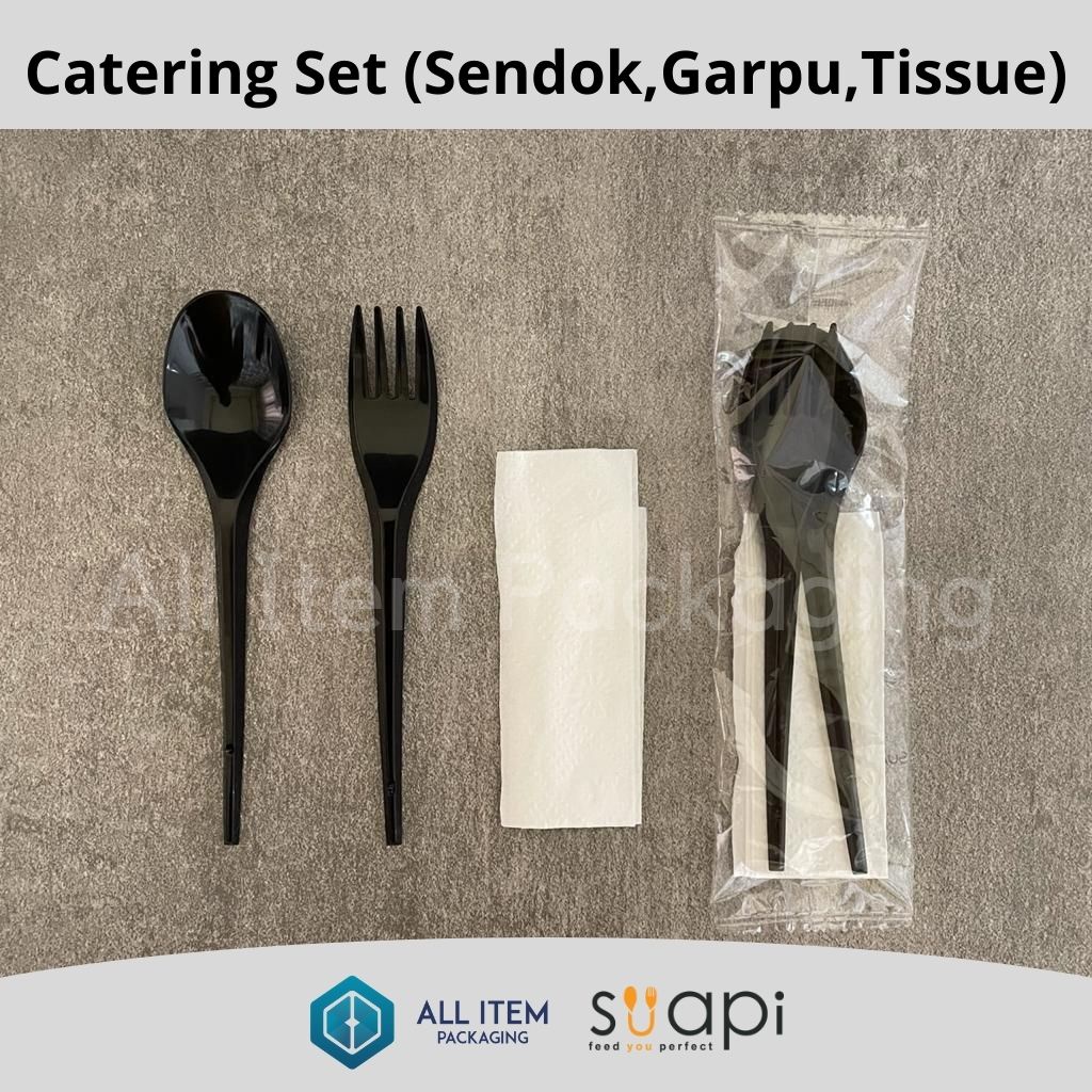 Jual Suapi Catering Set / Sendok Garpu Tissue / Sendok Garpu Set @50 ...