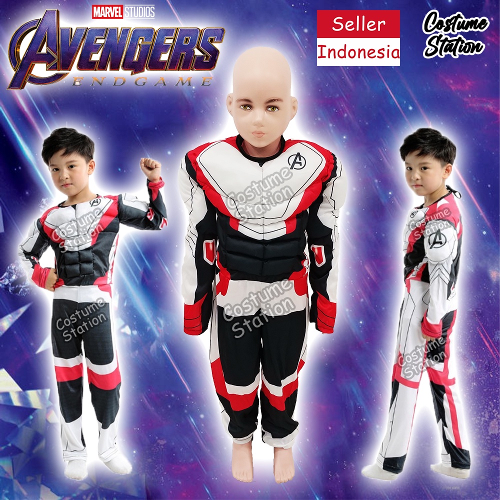 Jual Kostum Avengers Endgame / Costume Quantum Realm Marvel anak ...
