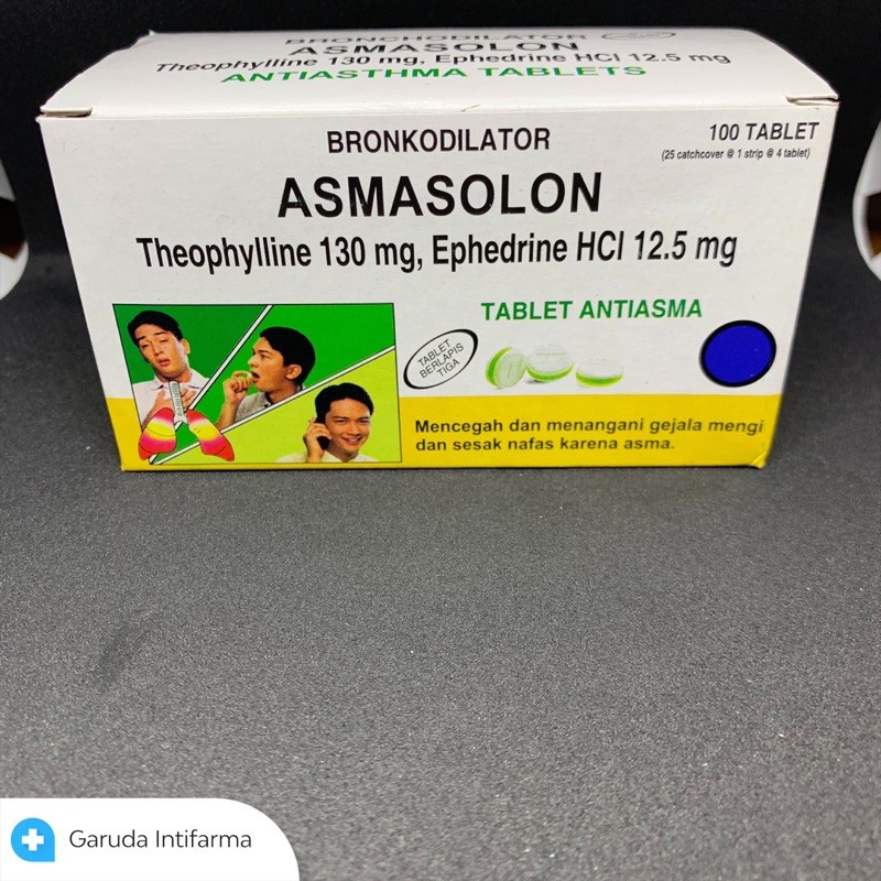 Jual asmasolon tablet anti asma BOX (100 tablet) | Shopee Indonesia