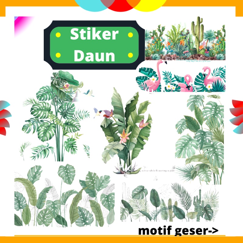 Jual Wallsticker Wallstiker Wall Sticker Stiker Dinding Daun Pagar ...