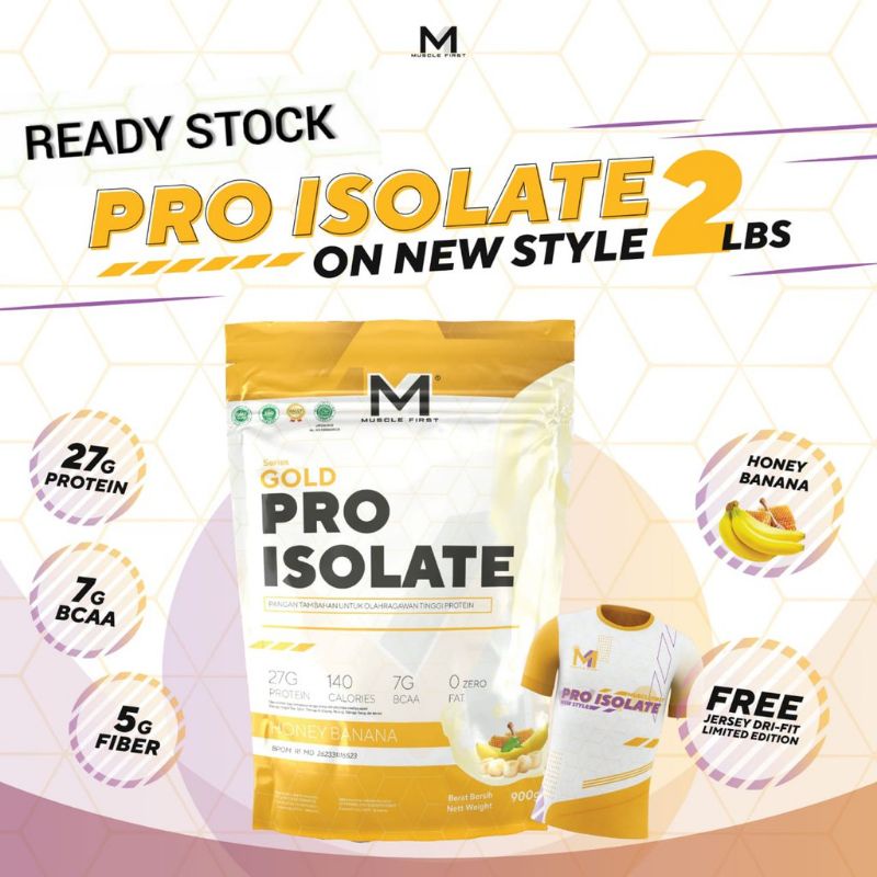 Jual Muscle First Pro Isolate M1 New Gold Whey Protein Isolate 2lbs ...