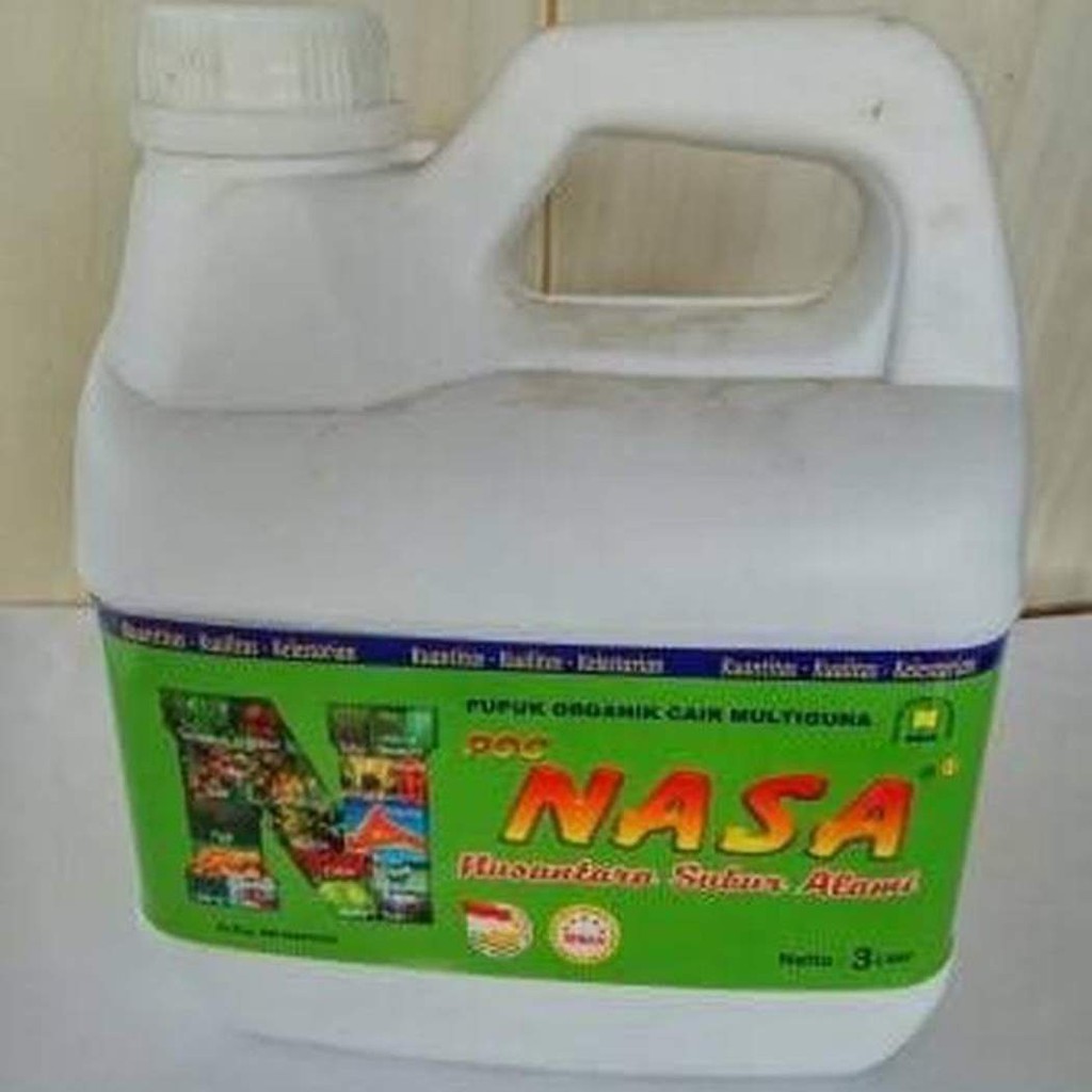 Jual POC Nasa Pupuk Organik Cair Multiguna Kemasan 3 Liter | Shopee Indonesia