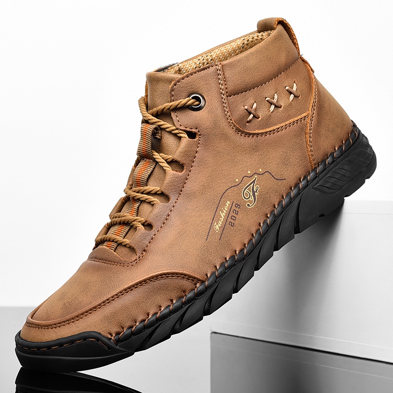 Jual Import Sepatu Boot Pria Tali Boots Casual Semi Formal Model Kulit ...