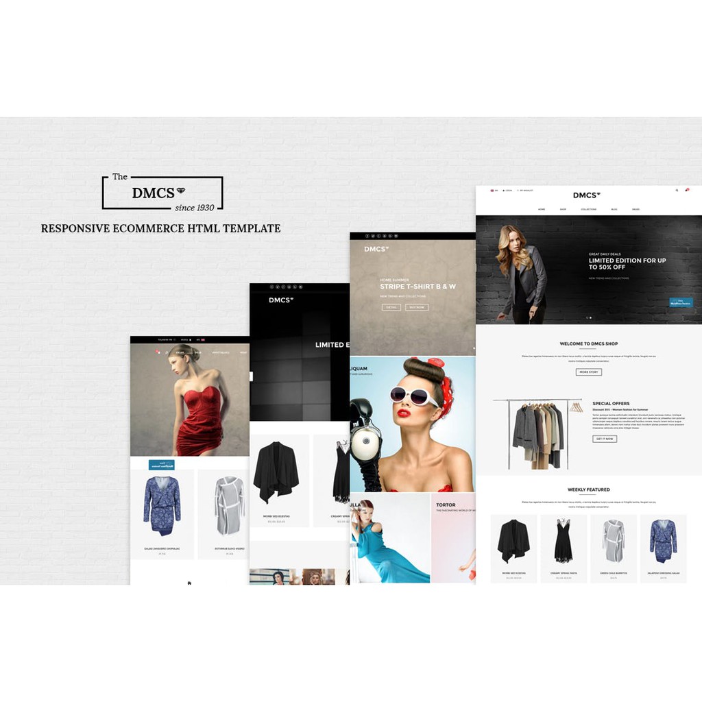 Jual Template The DMCS Ecommerce HTML Responsive Template Web | Shopee ...