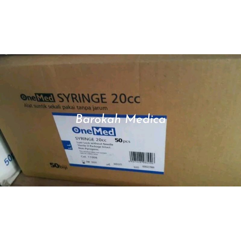 Jual Spuit 20cc / Syringe / Suntikan 20ml Onemed Box | Shopee Indonesia