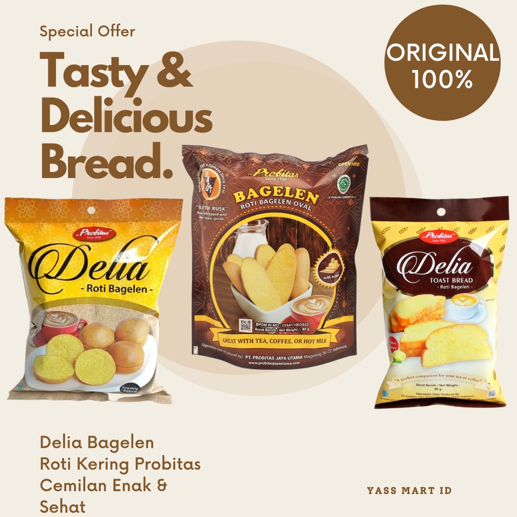 Jual DELIA BAGELEN PROBITAS ROTI KERING BAGELAN | ROTI SISIR BAGELEN ...