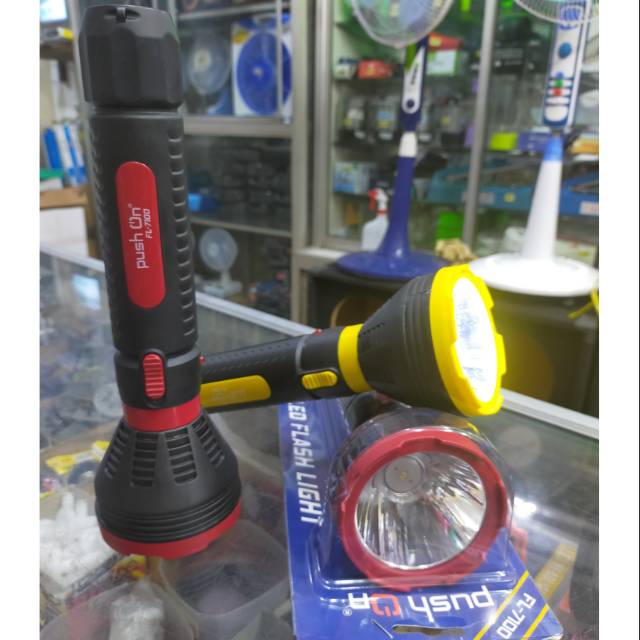 Jual Senter Charge Push On FL-7100 10Watt | Shopee Indonesia