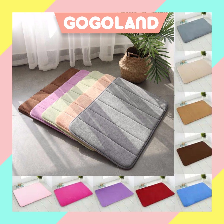 Jual ⭐Gogoland⭐ Keset kaki memory foam Busa keset kaki anti slip serap ...