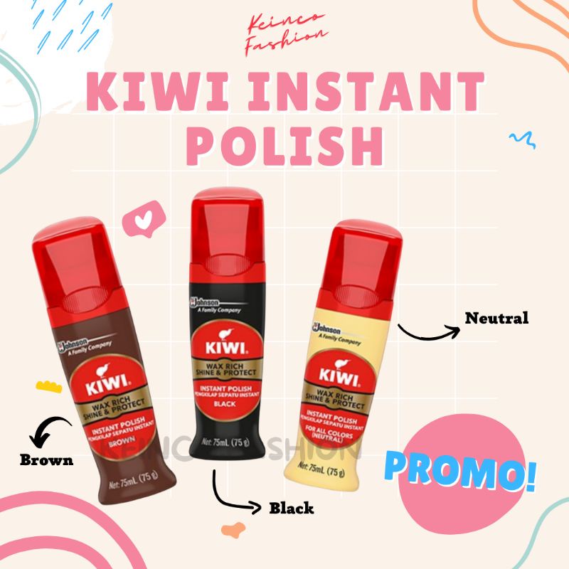 Jual Kiwi Pengkilap Sepatu Instan / KIWI INSTANT POLISH Pengkilat Sepatu / KIWI Wax Shine ...