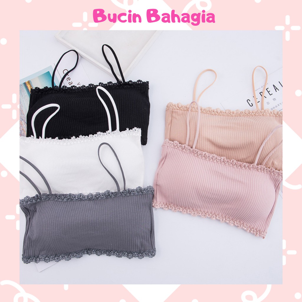 Jual Bra BH Tali Renda Model Crop Bh Pakaian Olahraga Wanita SEnam ...