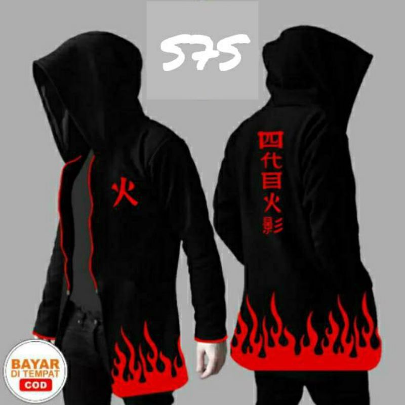 Jual Jaket Jubah hokage yondaime/Akatsuki/uchiha anime naruto | Shopee ...