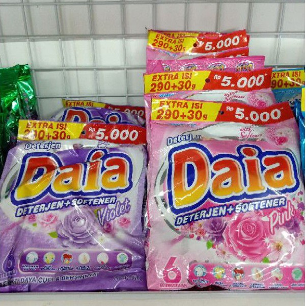 Jual DAIA Deterjen 5000 Extra Isi 290gr | Shopee Indonesia