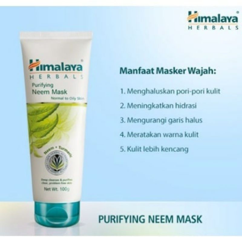 Jual HIMALAYA PURIFYING NEEM MASK ORIGINAL 100 ml | Shopee Indonesia