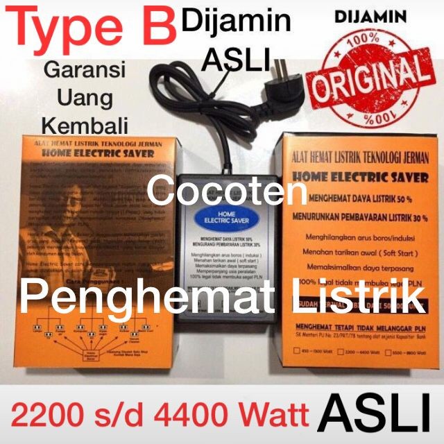 Jual Home Electric Saver (B) Alat Penghemat Listrik Original 2200-4400 ...