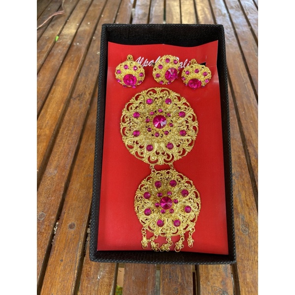 Jual Set Bros Alpaka Motif Rembulan T2 ( Giwang Cerorot / Subeng Bali ...